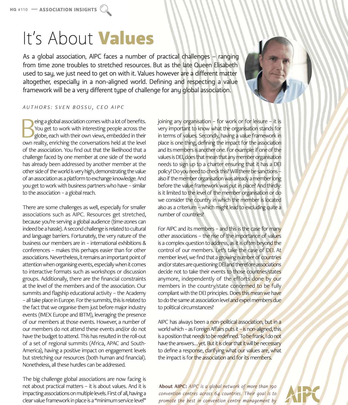 It’s about values - AIPC