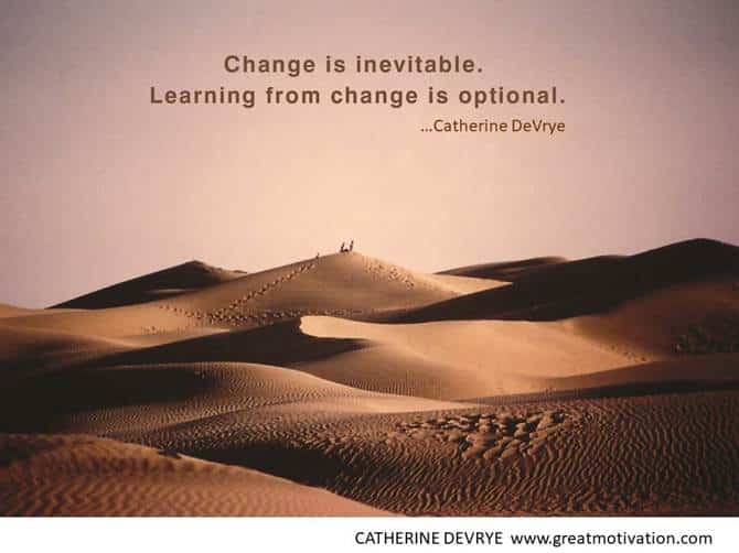 AI: Change is inevitable. Learning from change is optional ...